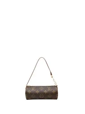 LOUIS VUITTON 1990-2010 Monogram Papillon Pochette Handbag - Brown