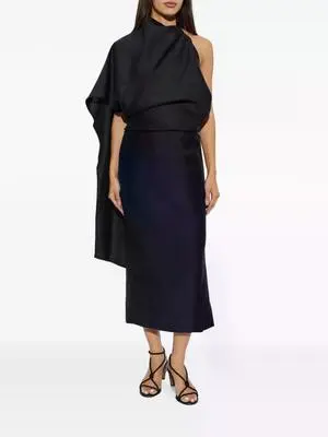 RÓHE Open-back Draped Midi Dress