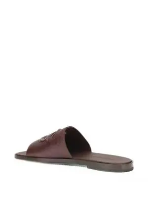 Dolce & Gabbana Dg-logo Leather Sandals