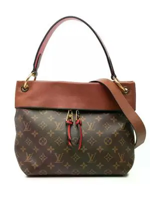 LOUIS VUITTON 2017 Monogram Tuileries Besace Satchel - Brown