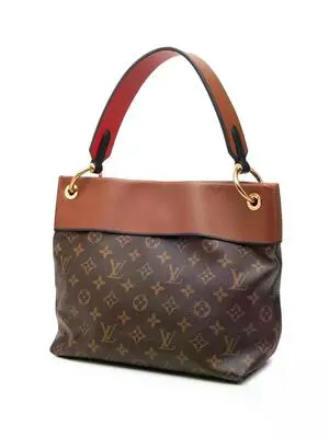 LOUIS VUITTON 2017 Monogram Tuileries Besace Satchel - Brown