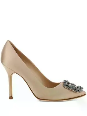 Manolo Blahnik Hangisi Pumps - Neutrals