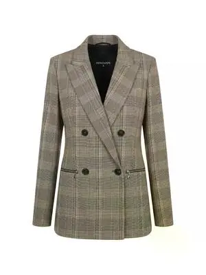 Patrizia Pepe Double-breasted Check Blazer