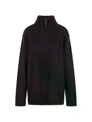 MAISON MARGIELA Half-zip Knitted Sweater - Red