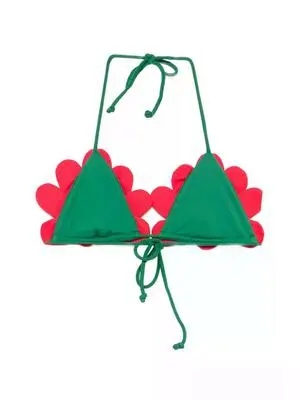 Farm Rio Scalloped-edge Triangle Bikini Top