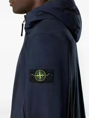 Stone Island Hooded Logo-patch Jacket