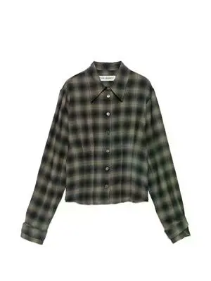 Our Legacy Envelop Check-print Shirt - Blue