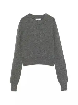 Malo Ribbed-knit Cropped Sweater - Grey
