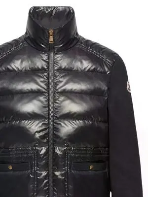 Moncler Quilted-panel Zip-up Jacket