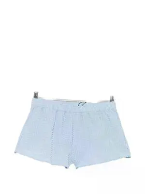 Hunza G Elasticated-waistband Shorts - Blue
