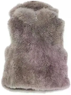 LISKA Shearling Gilet - Grey
