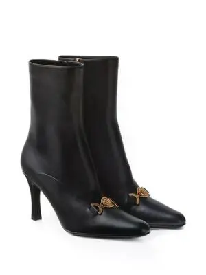 Versace Medusa-plaque Leather Ankle Boots