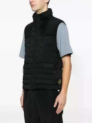 Stone Island Quilted Gilet - Black