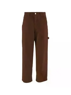 HAIKURE Corduroy Straight-leg Trousers - Brown