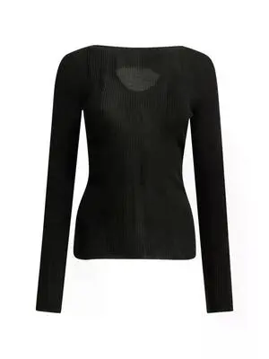 Rick Owens Ribbed-knit Sweater - Black