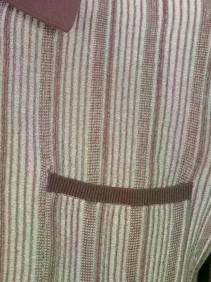 BALLANTYNE Ribbed-knit Polo Shirt