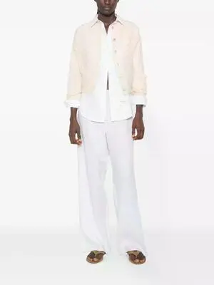 DÔEN Petra Pointelle-knit Cardigan - Neutrals