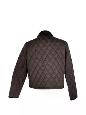 Burberry Cropped Quilted Jacket - Brown
