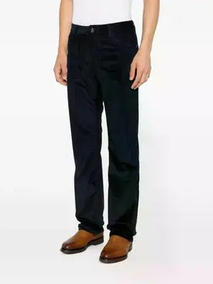 Etro Corduroy Straight-leg Trousers - Blue
