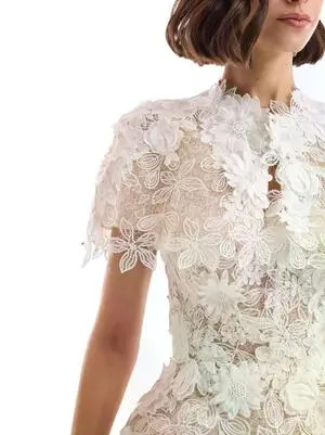 GEMY MAALOUF Floral-lace Bolero
