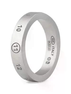 MAISON MARGIELA Numeric Engraved Ring - Silver