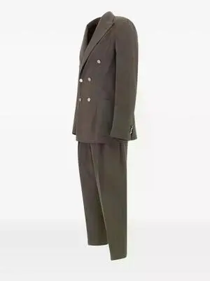 BRIGLIA 1949 Taurasi Double-breasted Suit - Brown