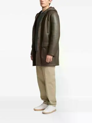 YVES SALOMON Hooded Shearling Coat