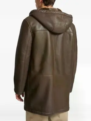 YVES SALOMON Hooded Shearling Coat