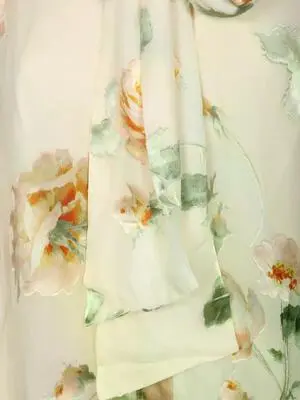 Zimmermann Carousel Burnout Floral-print Pussy-bow Blouse