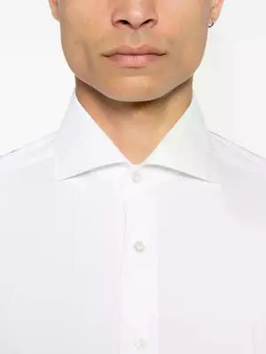BARBA NAPOLI Long-sleeve Spread-collar Shirt