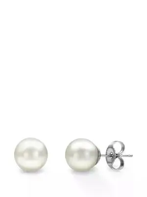 BAGGINS Akoya Pearl Stud Earrings - Silver