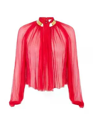 Elisabetta Franchi Pleated Blouses