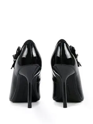 Karl Lagerfeld Patent-finish Logo-tape Pumps