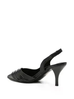 SERGIO MORETTI FIRENZE Ruched Pointed-toe Slingback Pumps