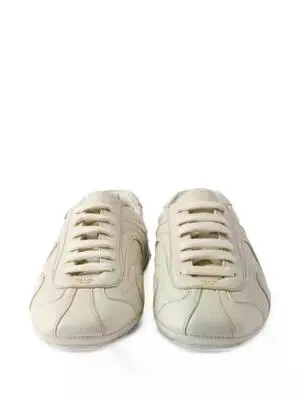 Prada Montecarlo Re-edition 2005 Topstitched Leather Sneakers