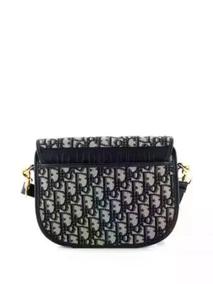 Dior Bobby Flap Bag Oblique Canvas Medium Crossbody Bag - Blue