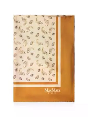 Max Mara Paisley-print Silk Scarf