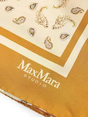 Max Mara Paisley-print Silk Scarf