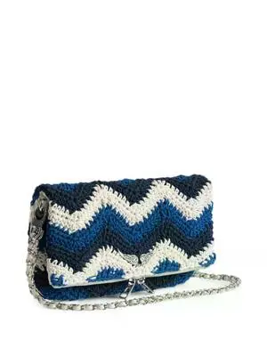 Zadig&Voltaire Rock Macramé Cross Body Bag - Blue