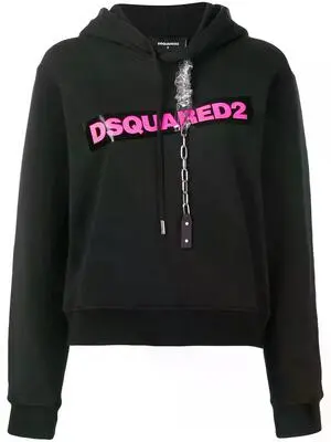 Dsquared2 Logo Print Chain Hoodie