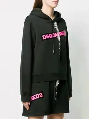 Dsquared2 Logo Print Chain Hoodie