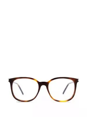 Saint Laurent Square-frame Glasses - Brown