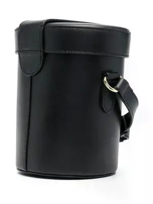 Moschino Logo-plaque Cylinder Bag - Black