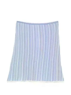 ASTA RESORT Cleo Striped Midi Skirt