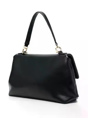 Moschino Logo-plaque Shoulder Bag - Black