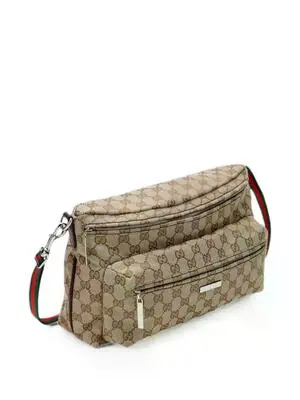 Gucci Medium Tag Gg Supreme Messenger Bag - Neutrals