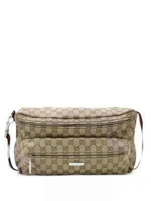 Gucci Medium Tag Gg Supreme Messenger Bag - Neutrals
