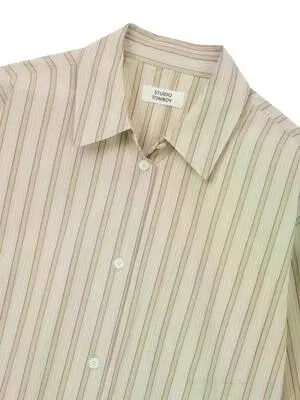 STUDIO TOMBOY Striped Button-down Cotton Shirt