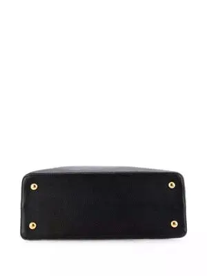 LOUIS VUITTON Capucines Bag Leather Mm Satchel - Black
