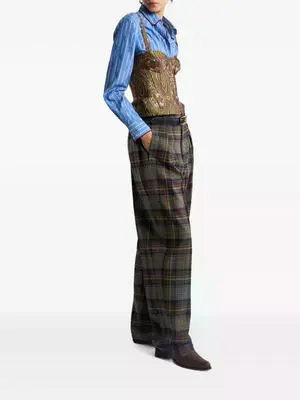 Etro Jacquard Floral Medallion Corset Top